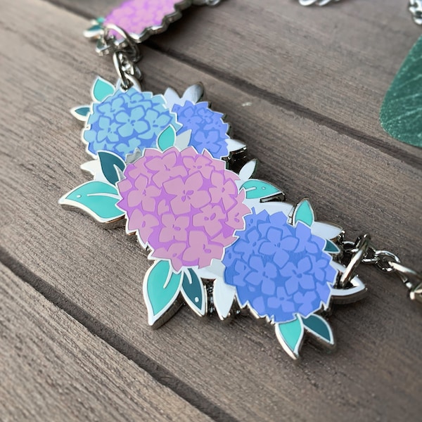 Hydrangea Necklace - Etsy