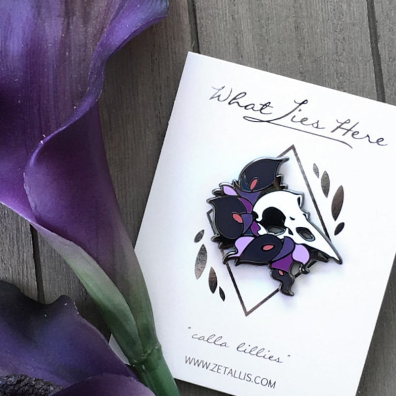 Raven Enamel Pin - Etsy