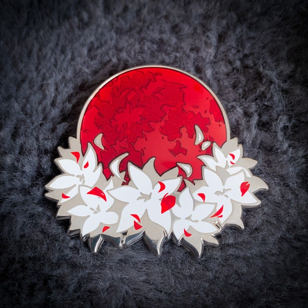 Moon Enamel Pin - Etsy