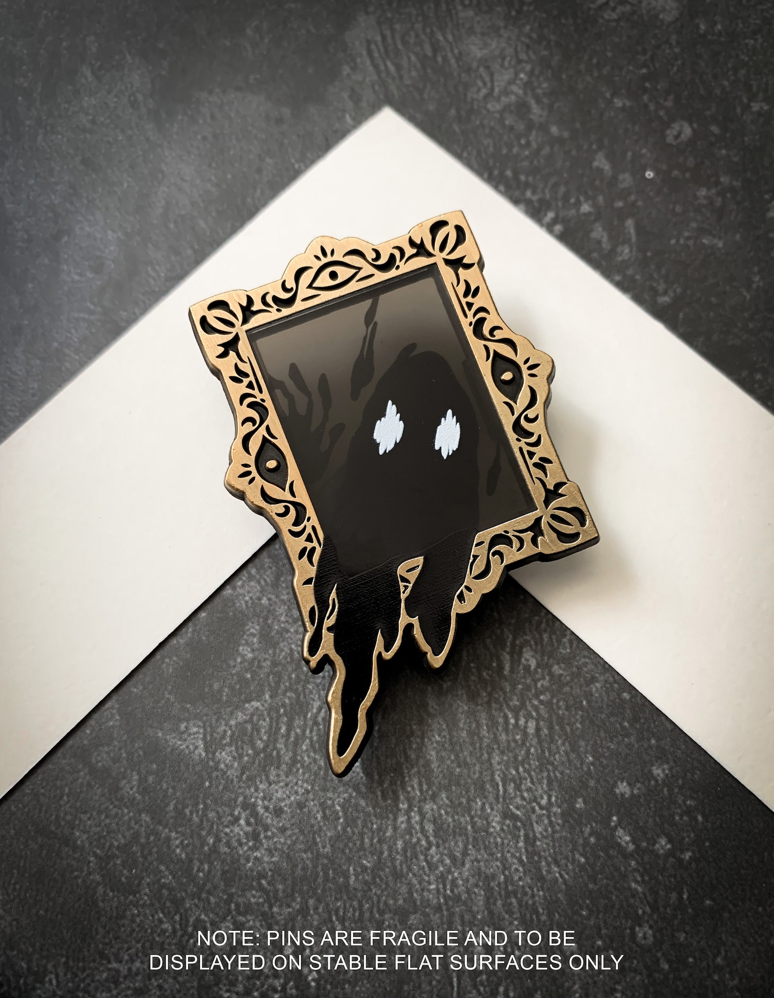 Haunted Portraits Enamel Pin - Etsy