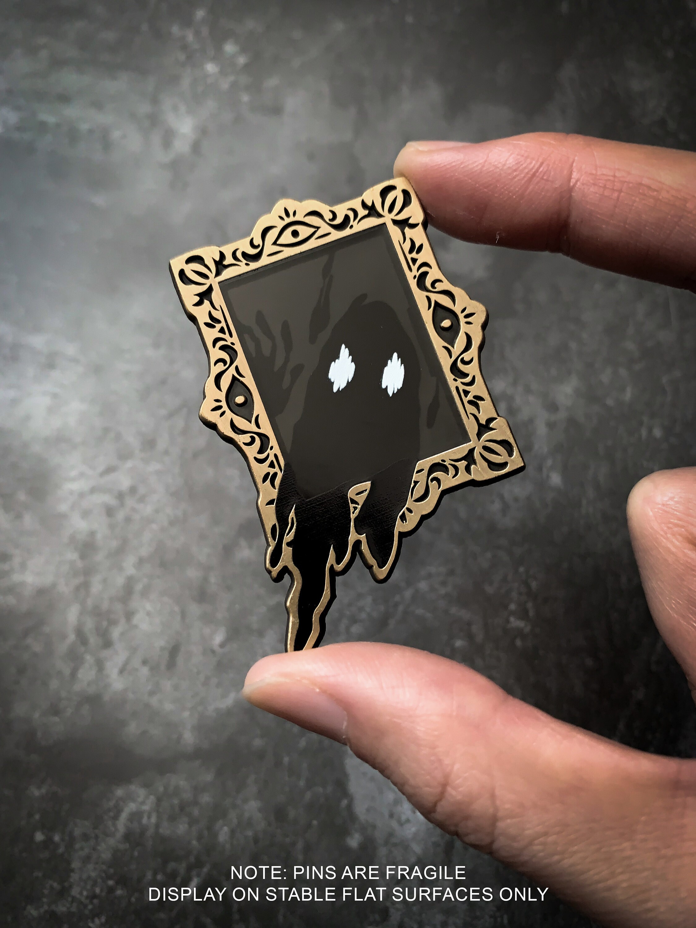 Haunted Portraits Enamel Pin - Etsy