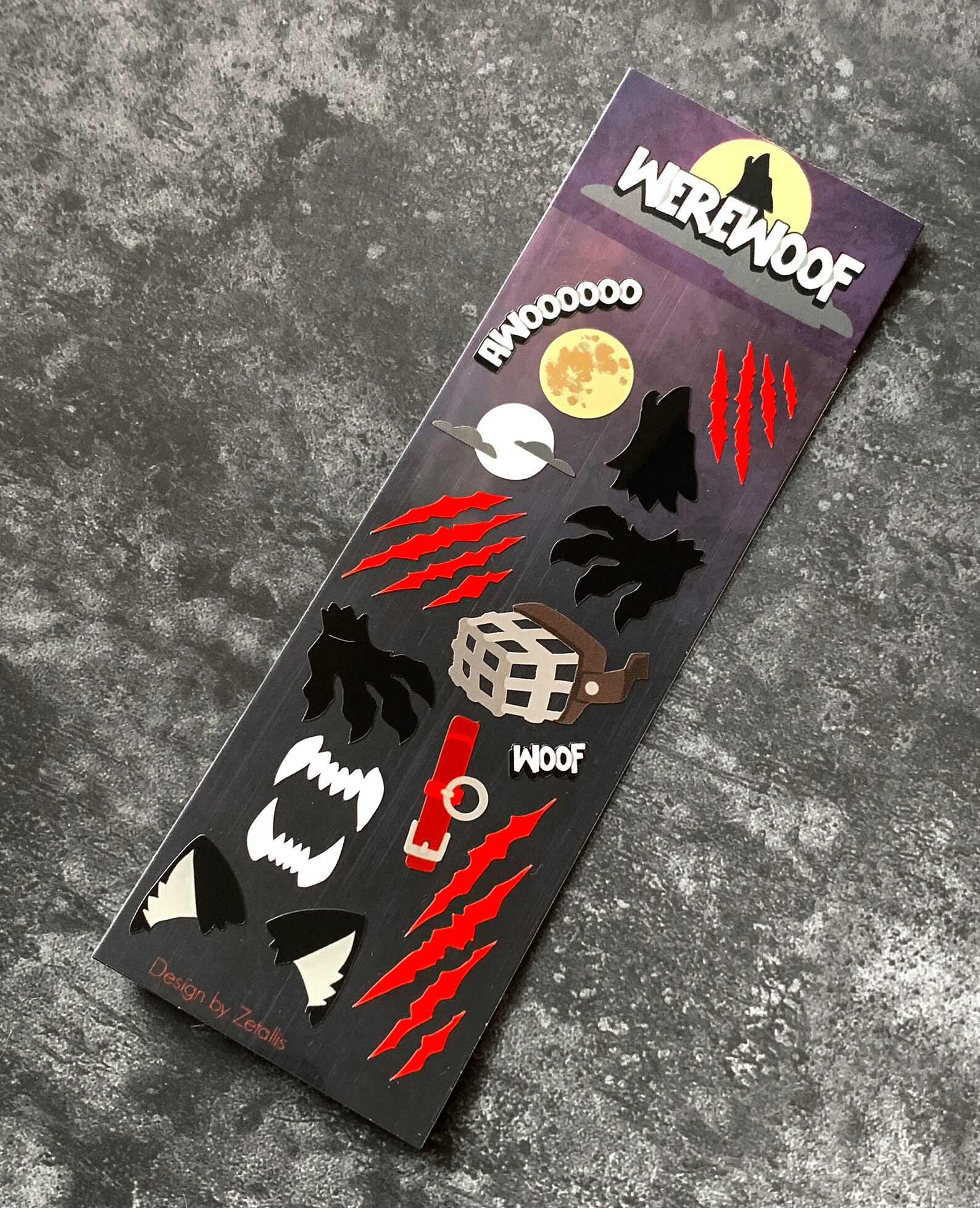 Werewolf Theme deco Sticker Sheet - Etsy