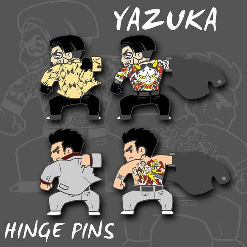 Yakuza Pin Kiryu and Majima Everywhere Enamel Pin Spinner - Etsy