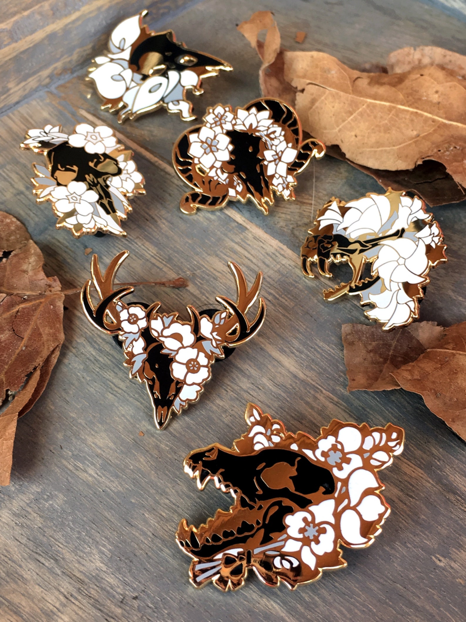 Datura Snake enamel Pin - Etsy