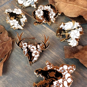 Datura Snake Enamel Pin - Etsy