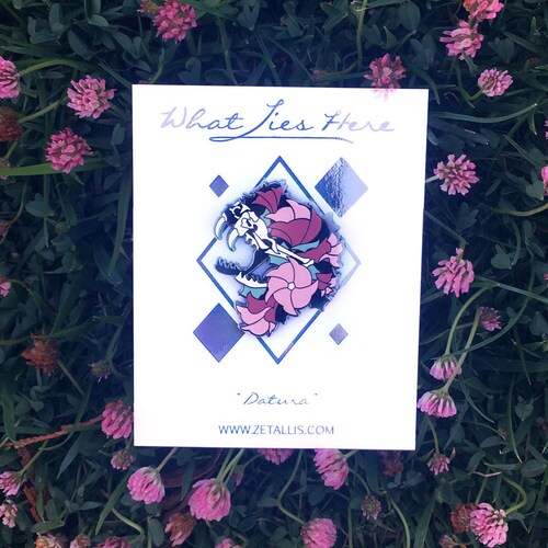 Datura Snake Black Edition enamel Pin - Etsy