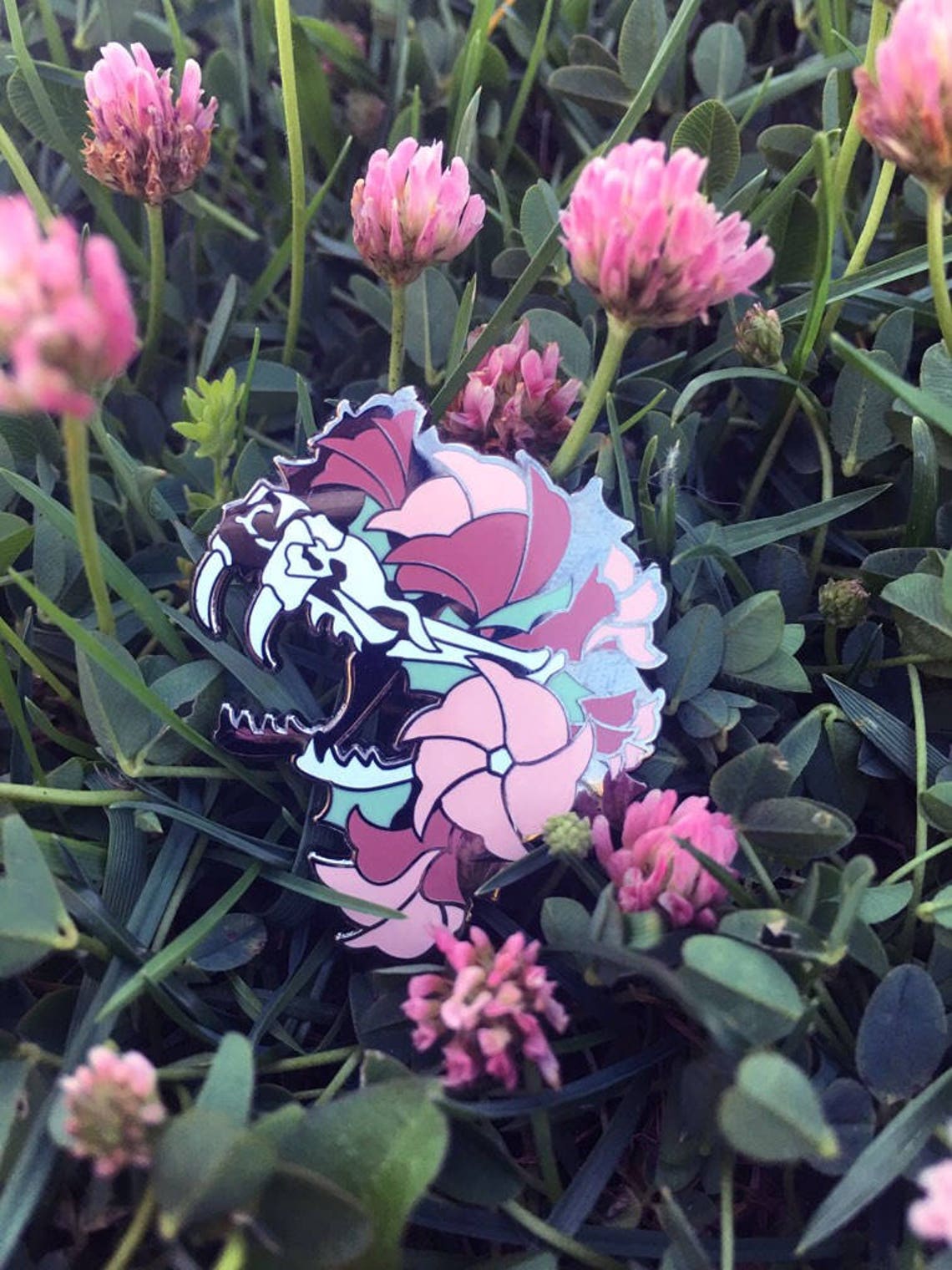 Datura Snake enamel Pin - Etsy