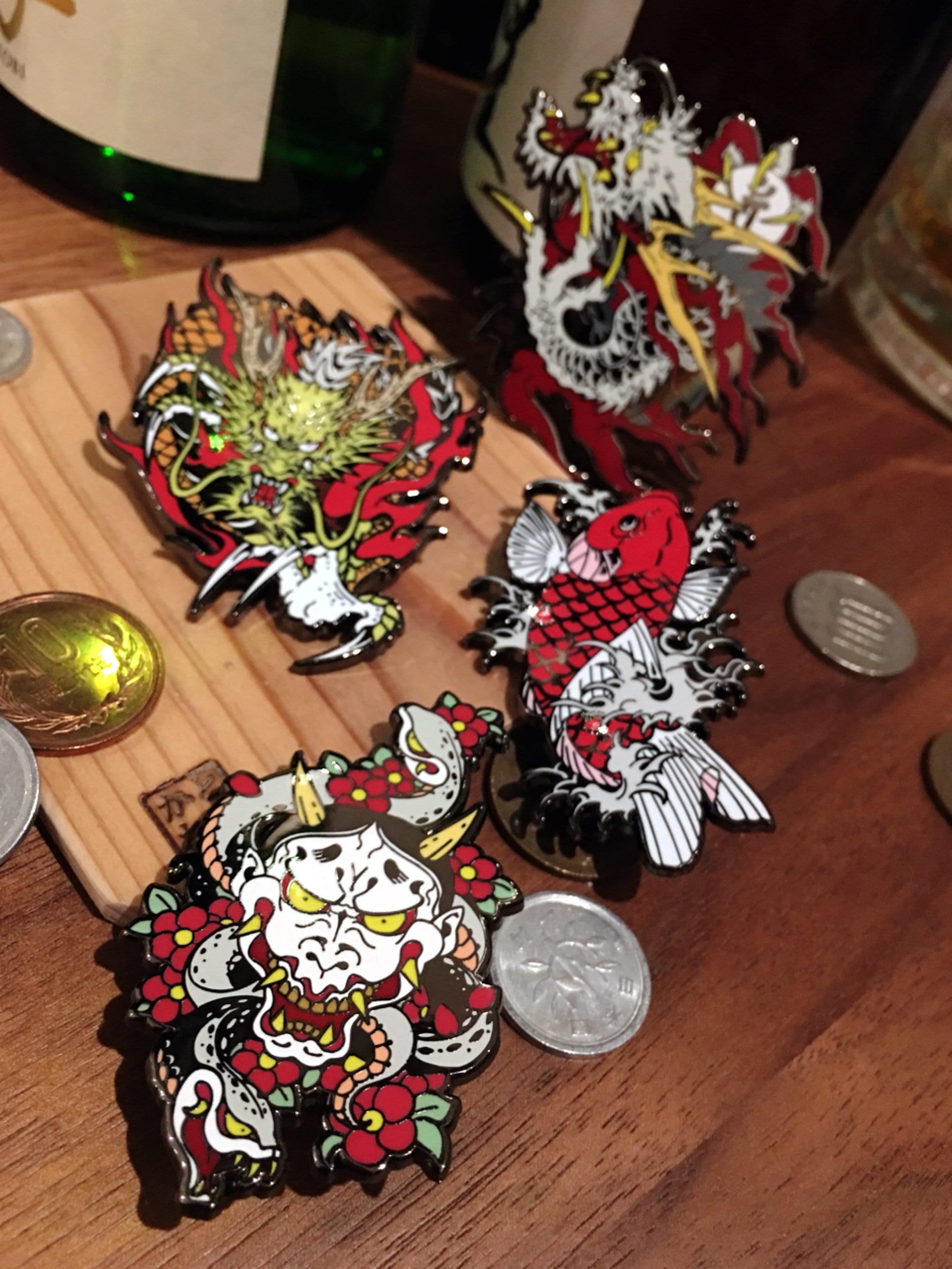 YK Dragon of Dojima enamel Pin | Etsy