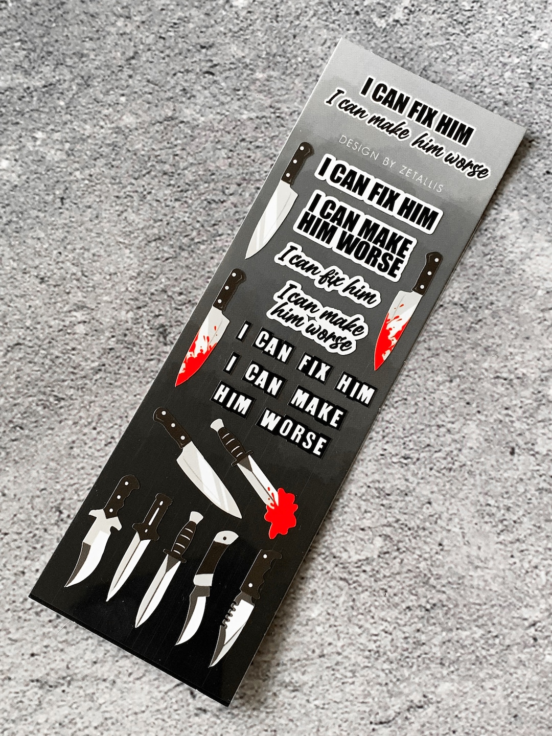 Knives Theme Deco Sticker Sheet - Etsy