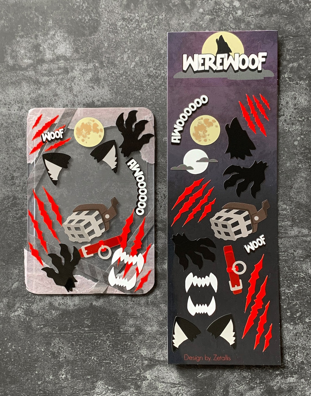 Werewolf Theme Deco Sticker Sheet - Etsy