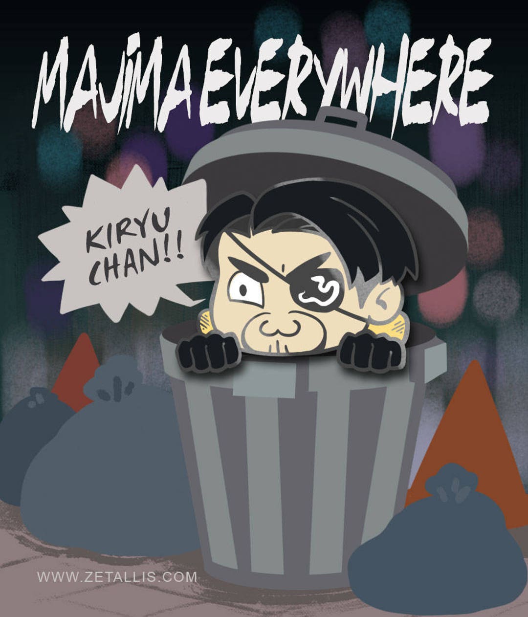 Majima Everywhere enamel Pin - Etsy