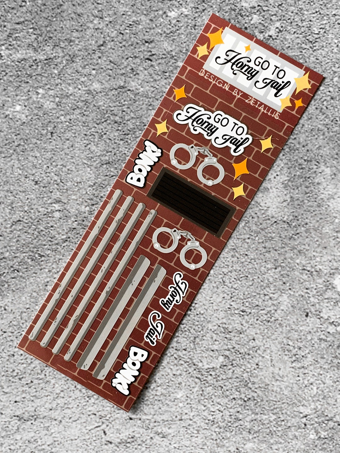 Jail Theme deco Sticker Sheet - Etsy