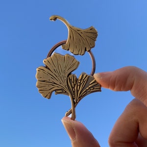 Ginkgo Enamel Pin - Etsy