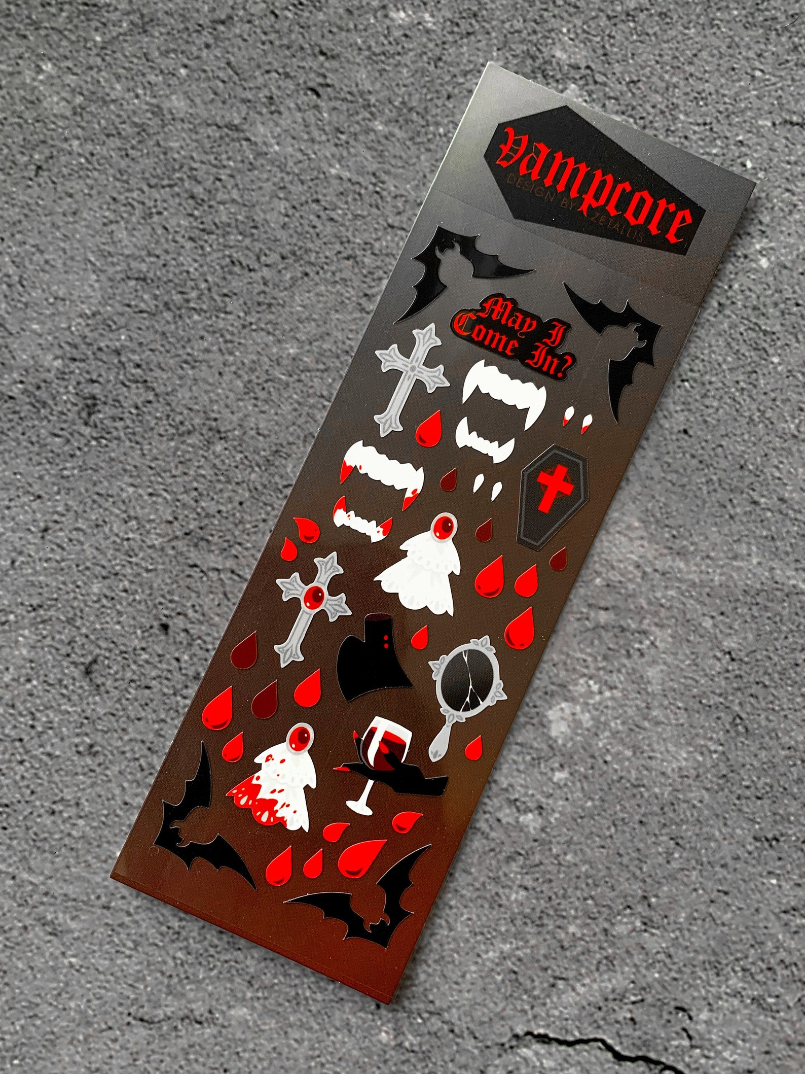 Vampire Theme deco Sticker Sheet - Etsy