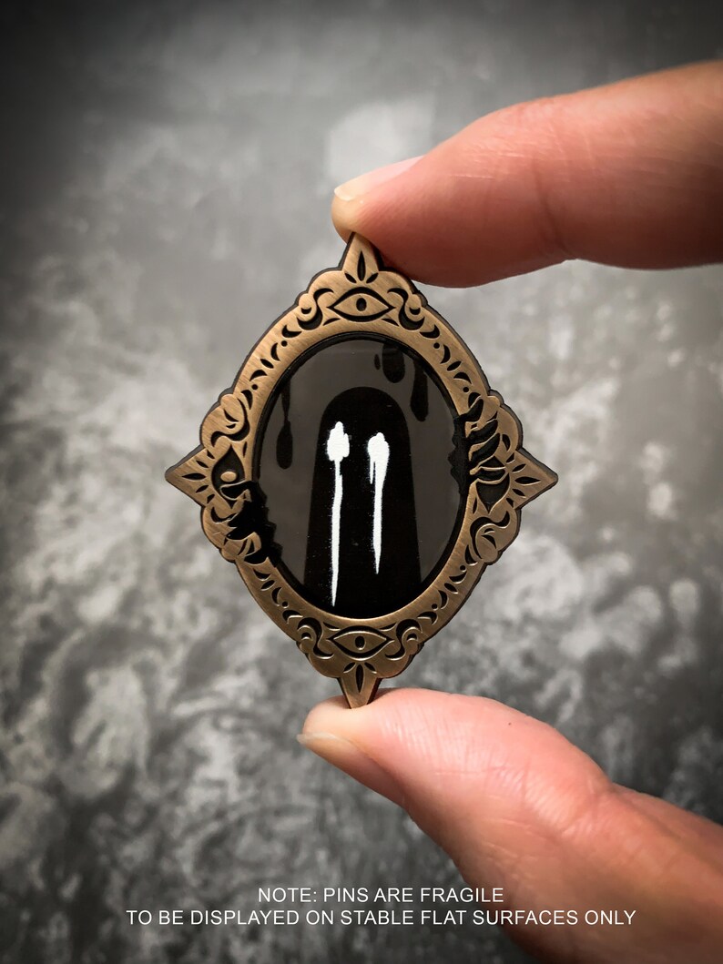 Haunted Portraits Enamel Pin - Etsy