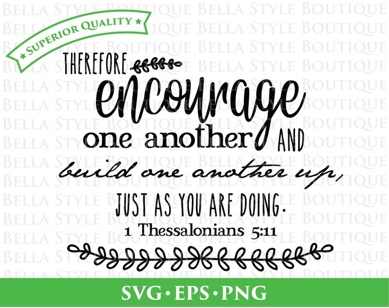 Encourage One Another Christian Scripture Svg Png Eps Cut File - Etsy