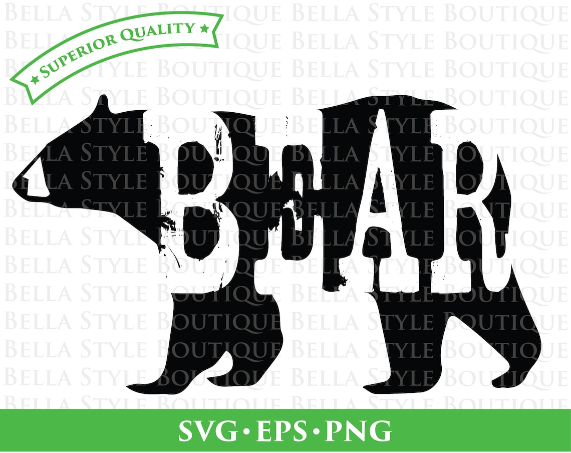 Bear Svg Png Eps Cut File - Etsy
