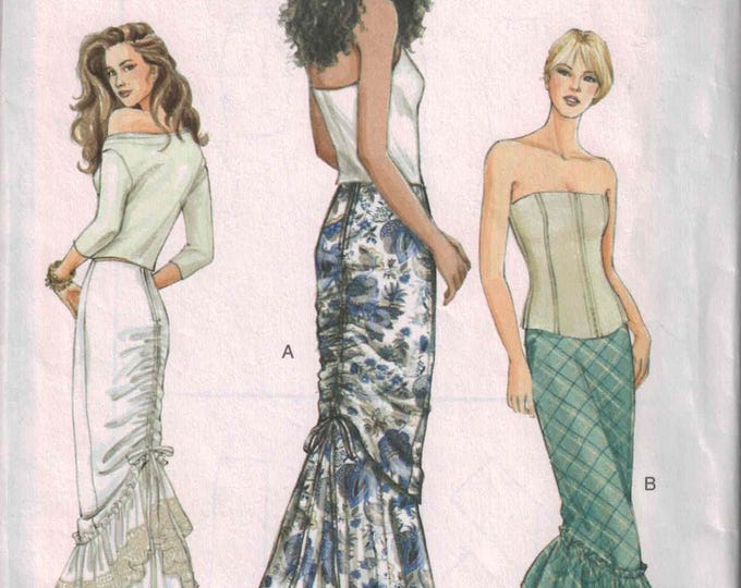 New Uncut Vogue Sewing Pattern - Fishtail Skirt, Size 18-22 V8003 - Etsy