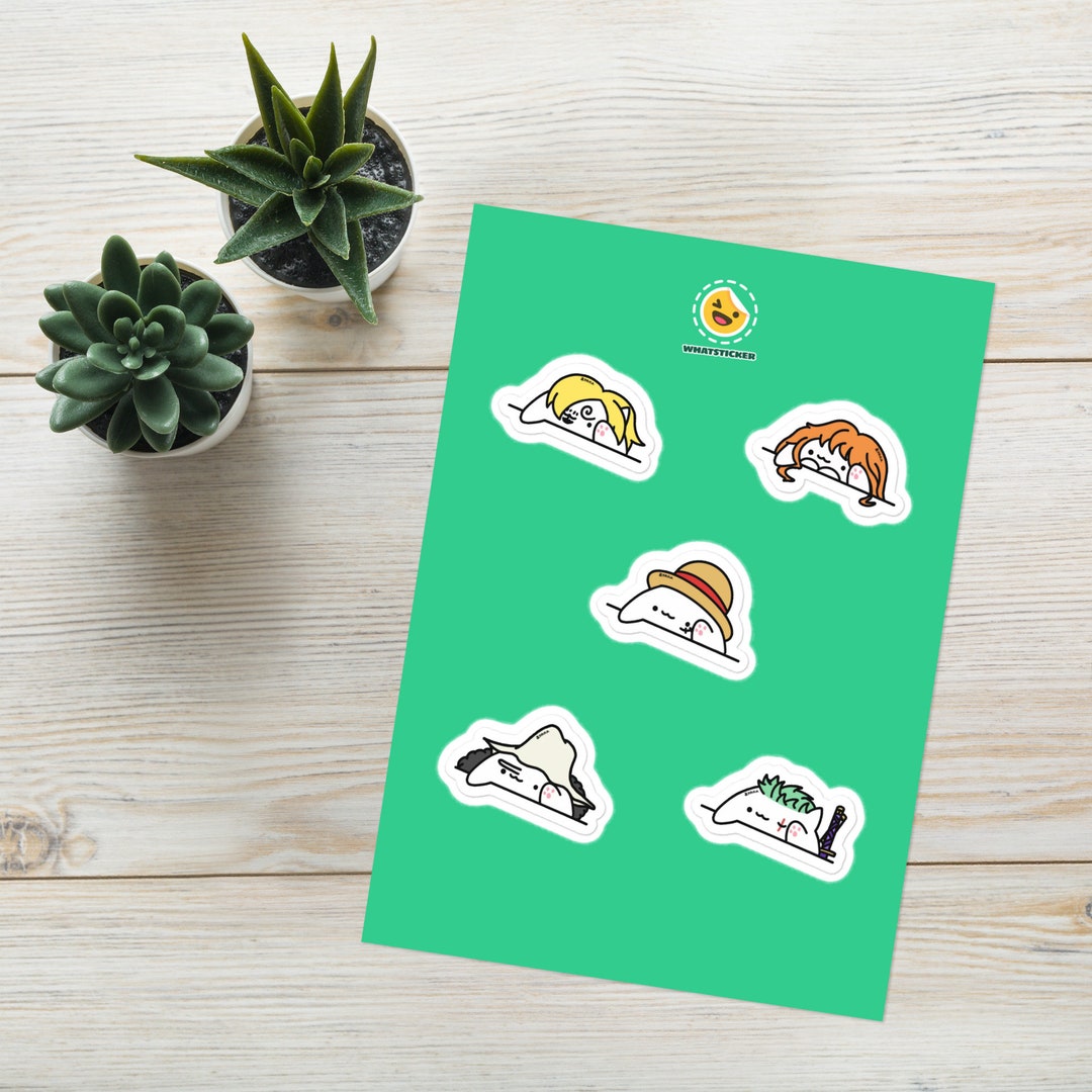 Bongo Cat Pirates One Piece Sticker Sheet - Etsy