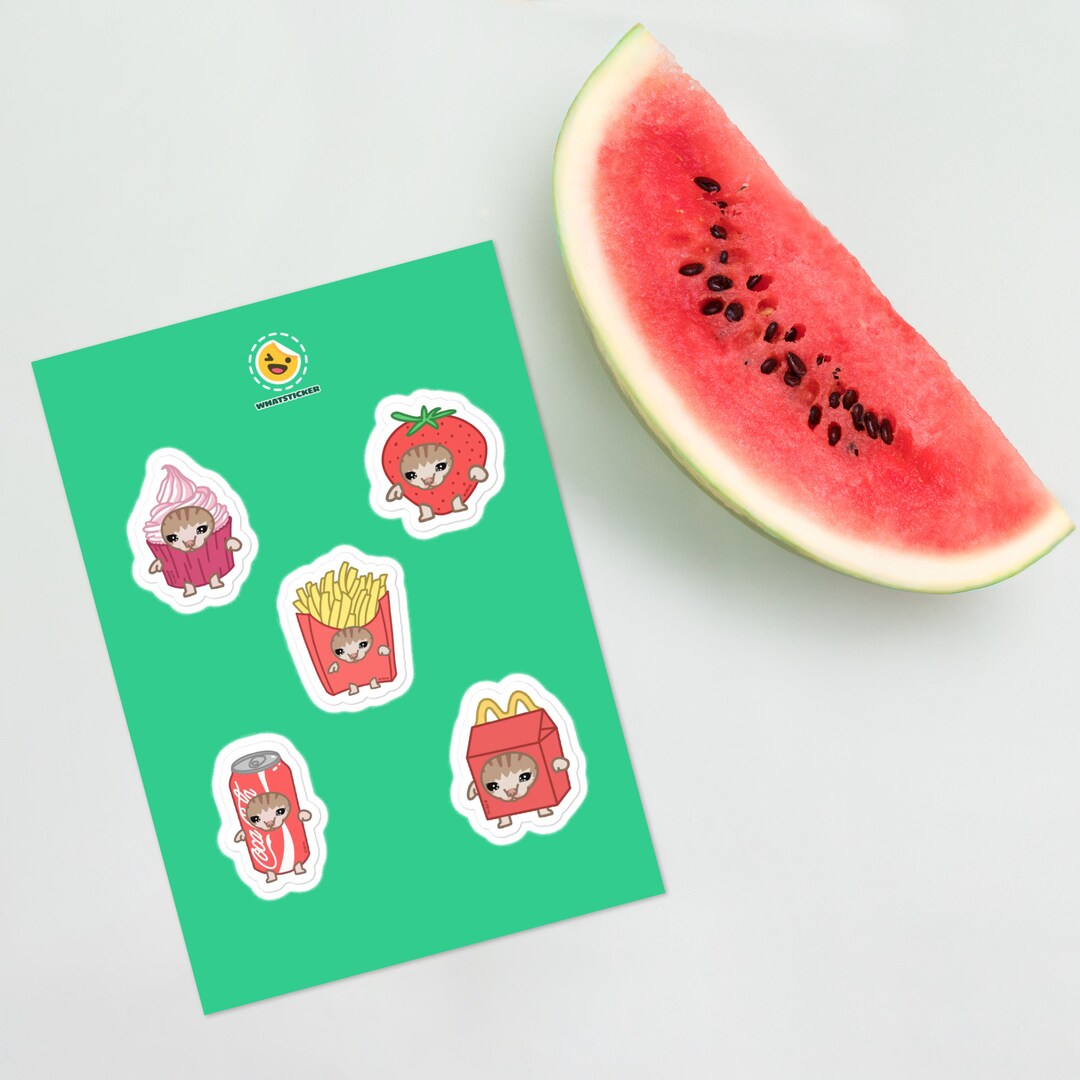 Michi Food Sticker Sheet - Etsy