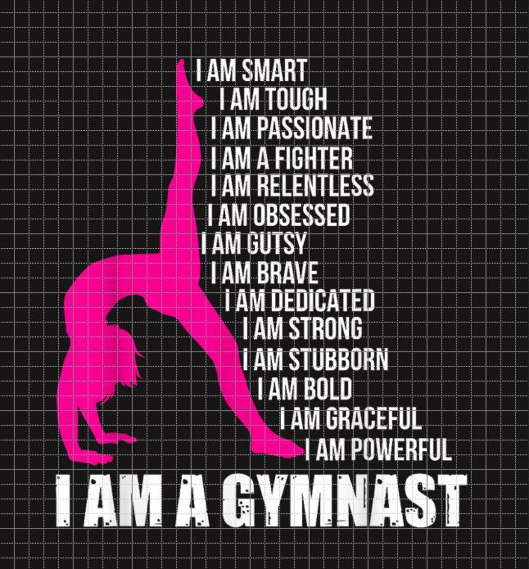 I Am A Gymnast Funny Handstand Gymnastics Gift Women Girls PNG - Etsy
