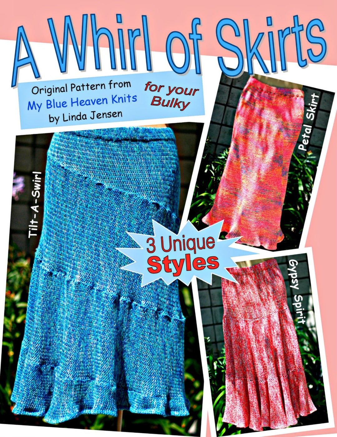 A Whirl of Skirts - Machine Knit Pattern - Etsy