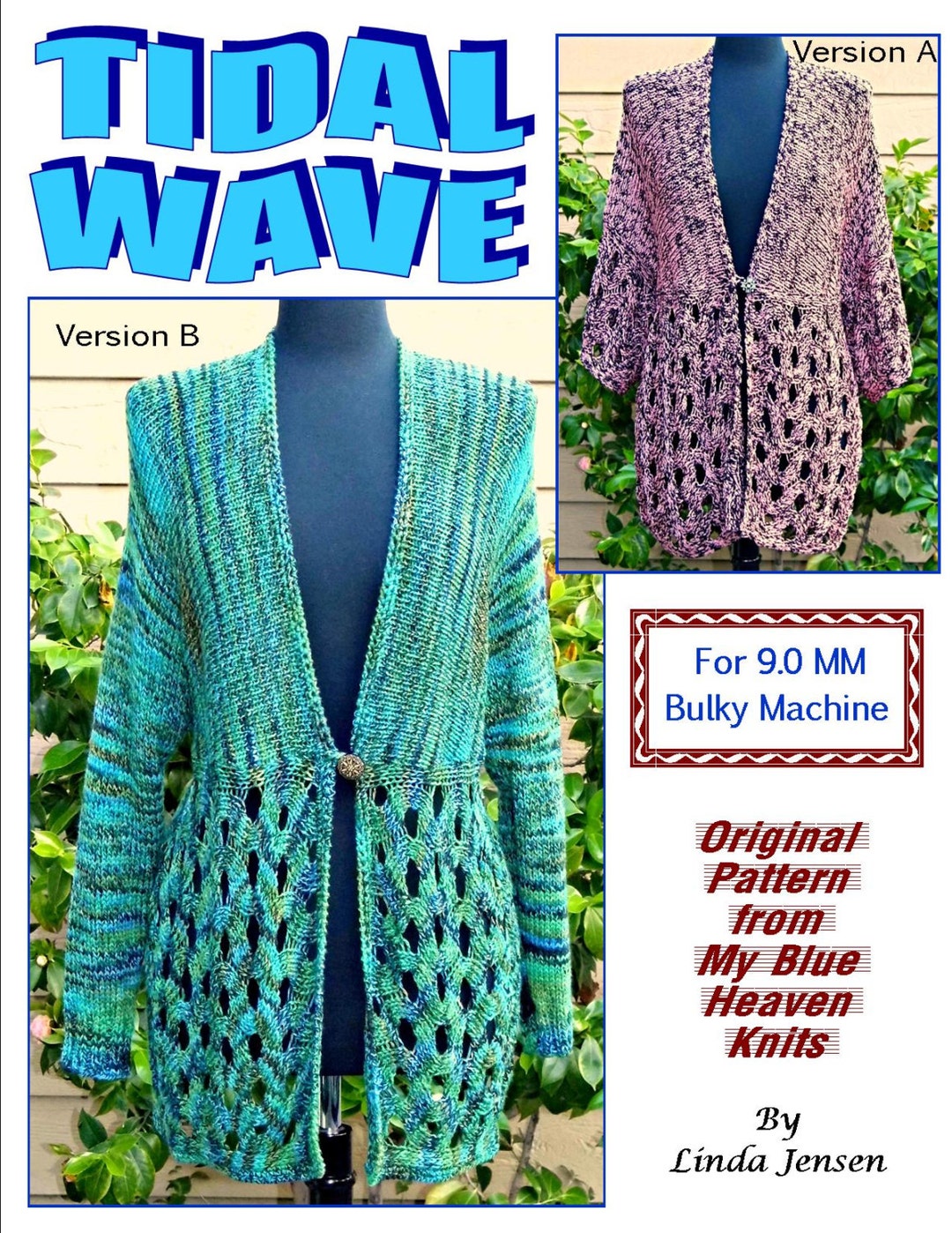 Tidal Wave Jacket - Machine Knit Pattern - Etsy