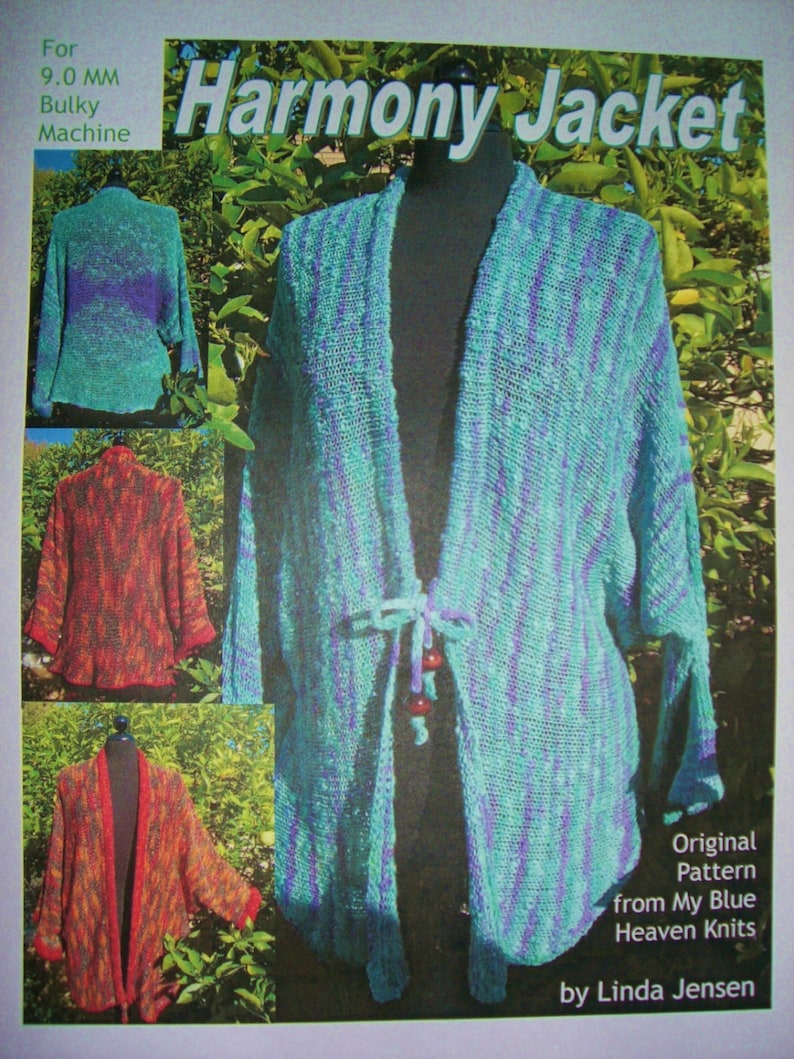 Harmony Jacket - Machine Knit Pattern - Etsy