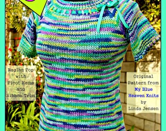 Ripple Top - Machine Knit Pattern - Etsy
