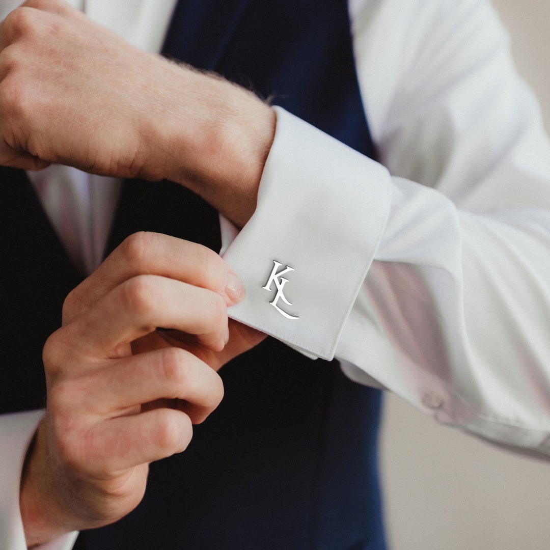 Custom Groomsmen Cufflinks,wedding Cufflinks,initial Cuff Links ...