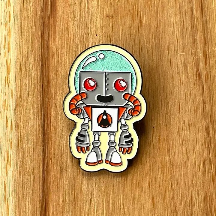 Astrobot - Official JIMBOT Enamel Pin - Etsy
