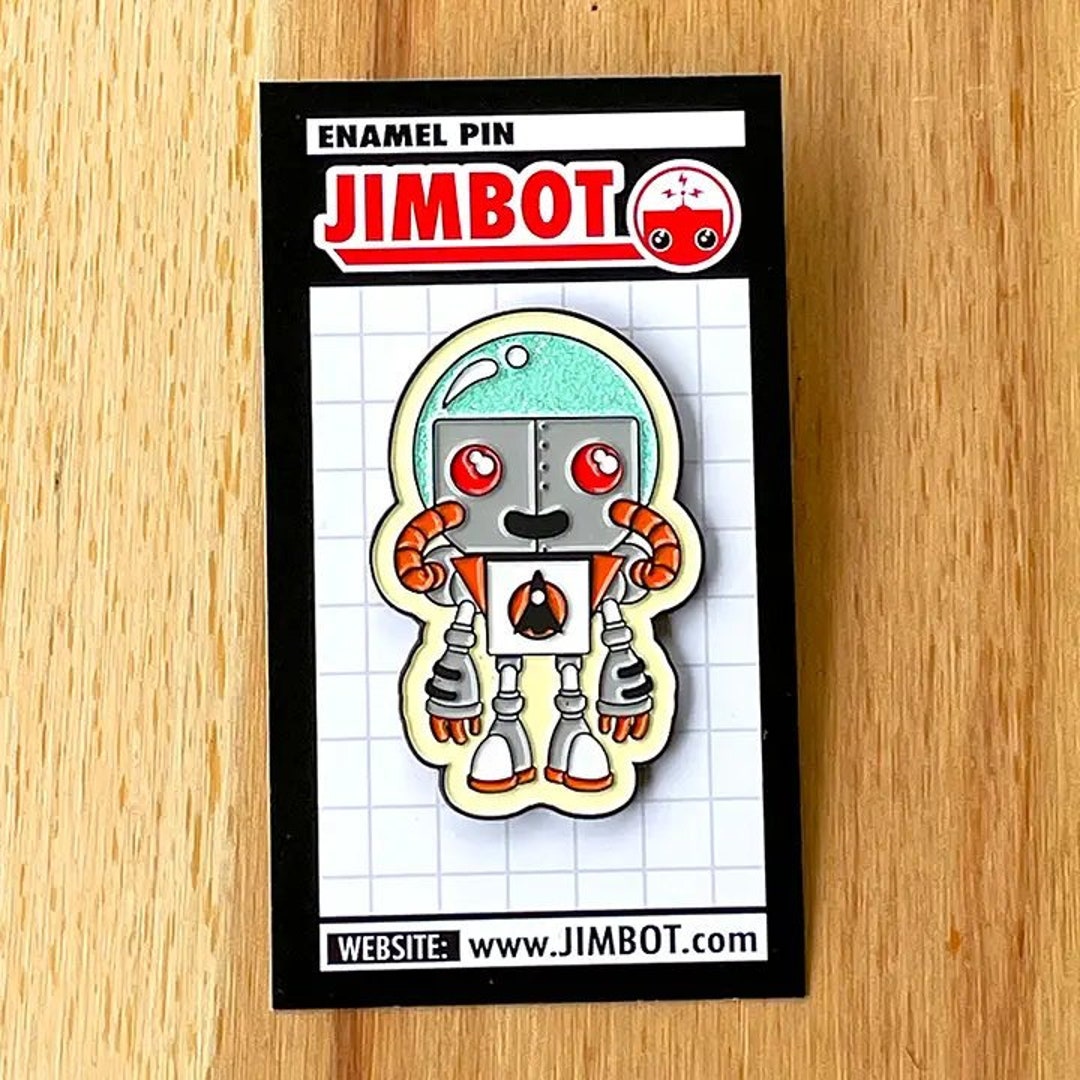 Astrobot - Official JIMBOT Enamel Pin - Etsy