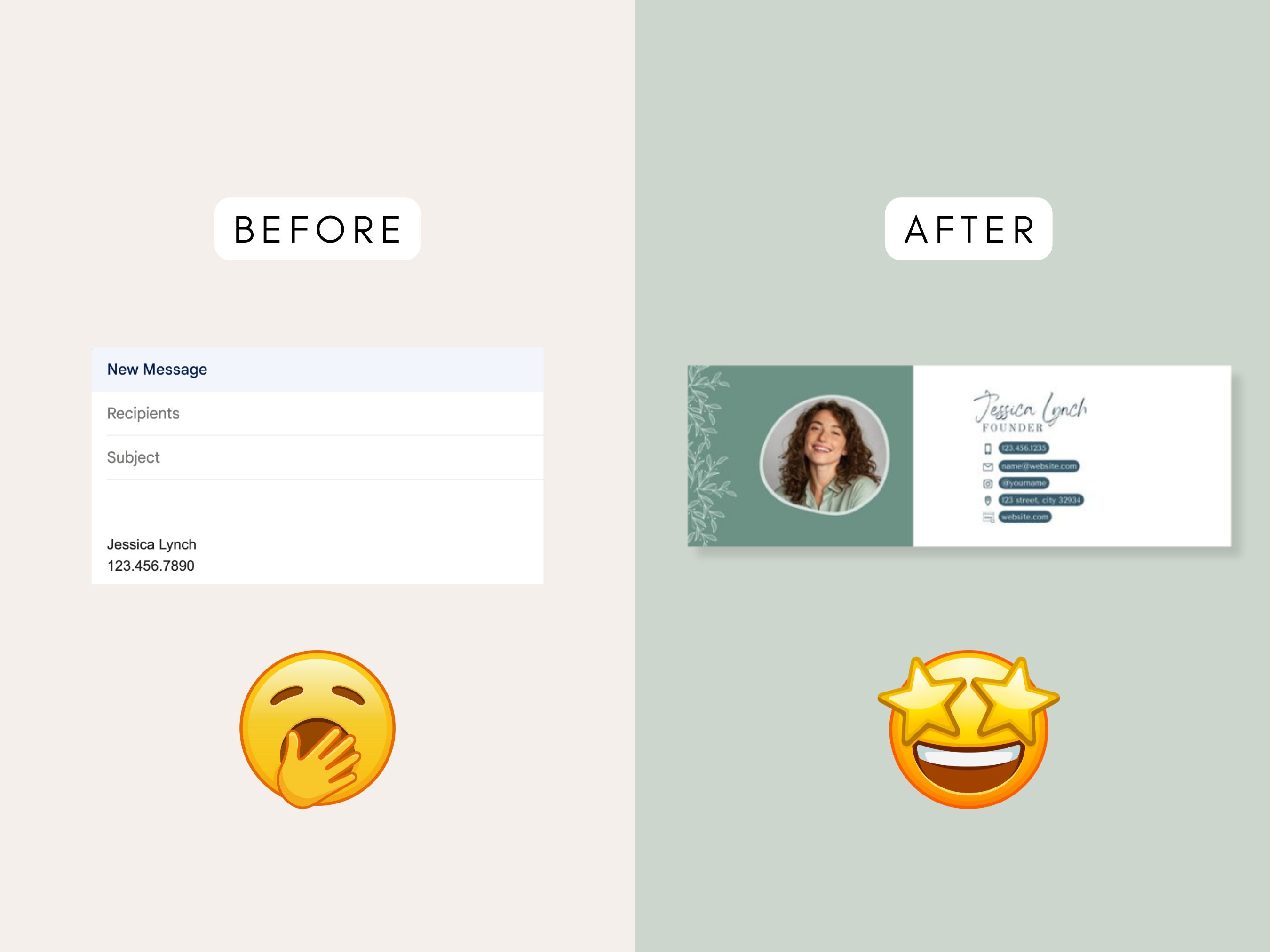 BUNDLE! Email Signature Templates for Gmail or Outlook: Professional ...