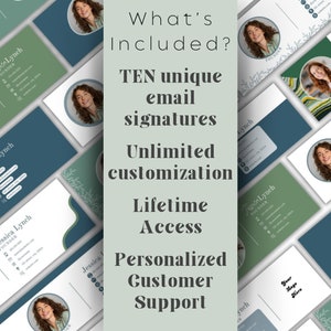 BUNDLE! Email Signature Templates for Gmail or Outlook: Professional ...