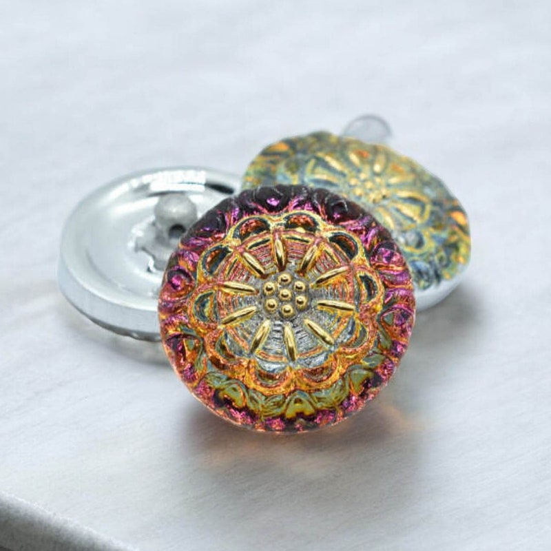 Glass Buttons - Etsy