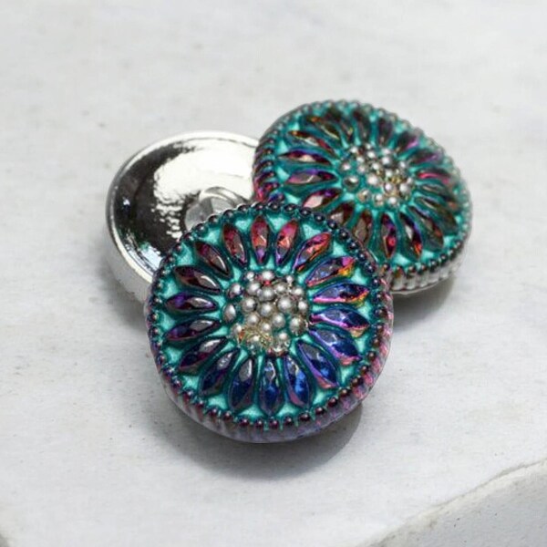 Czech Glass Buttons - Etsy