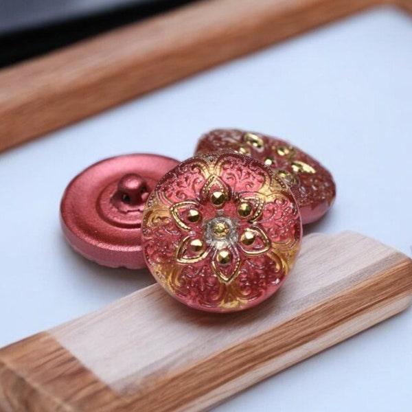 Czech Glass Buttons - Etsy