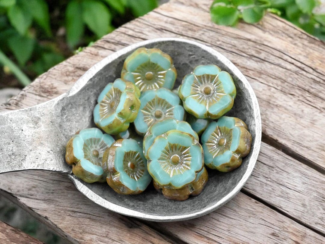 Picasso Beads - Flower Beads - Czech Glass Beads - Czech Glass Flowers ...