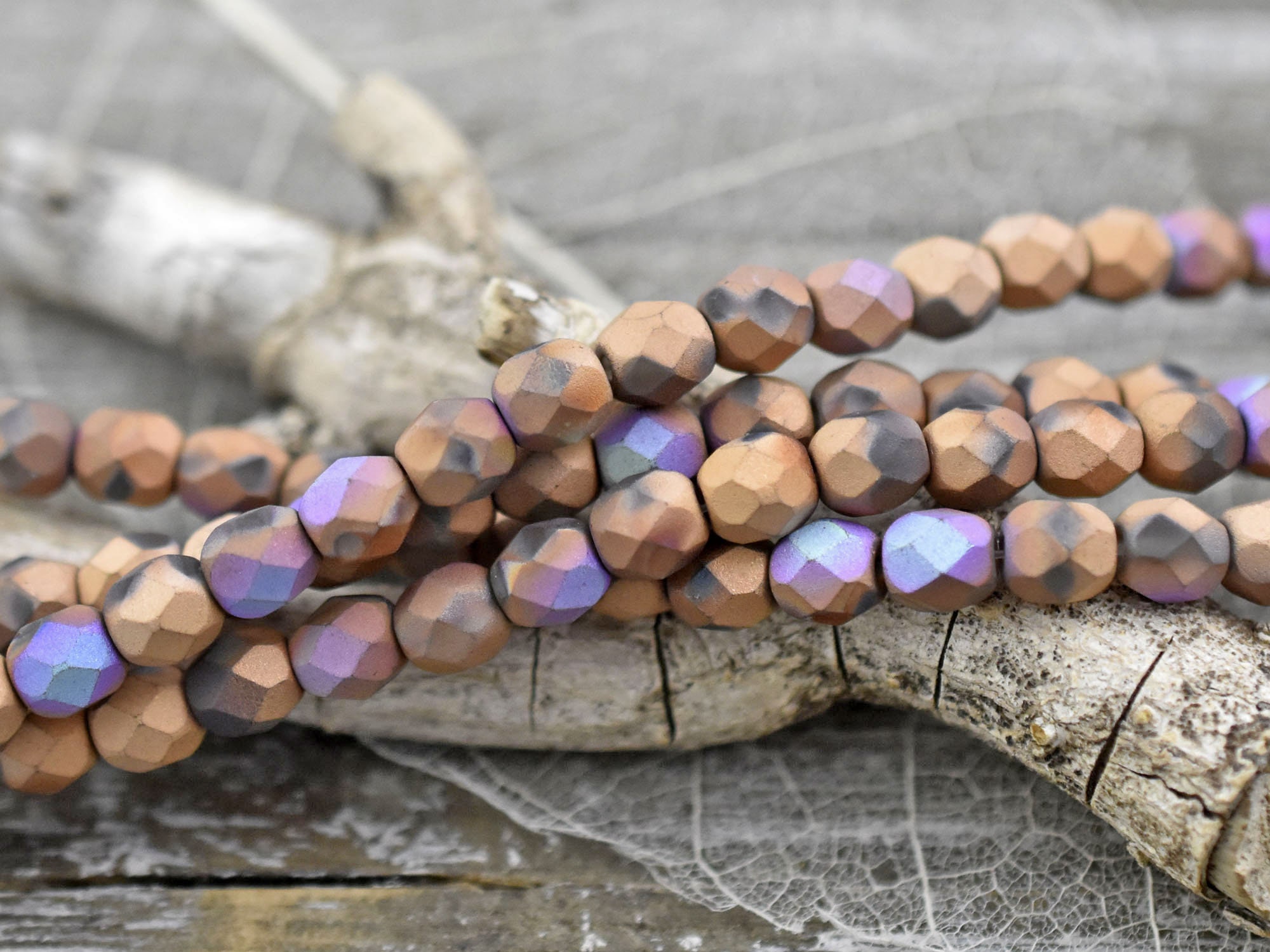 Czech Glass Beads Fire Polish Beads Matte Beads Glitter - Etsy