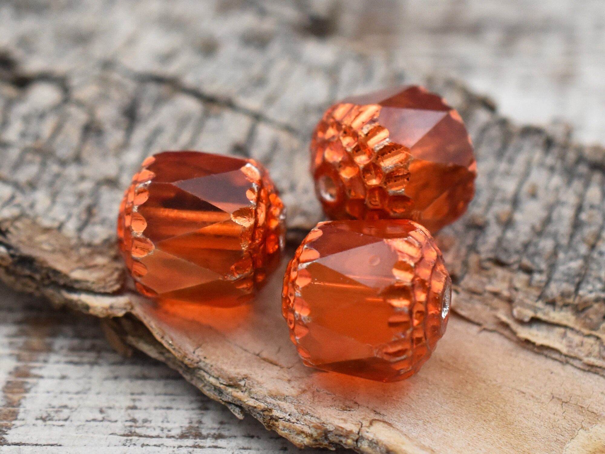Czech Glass Beads Cathedral Beads Fire Polish Beads - Etsy