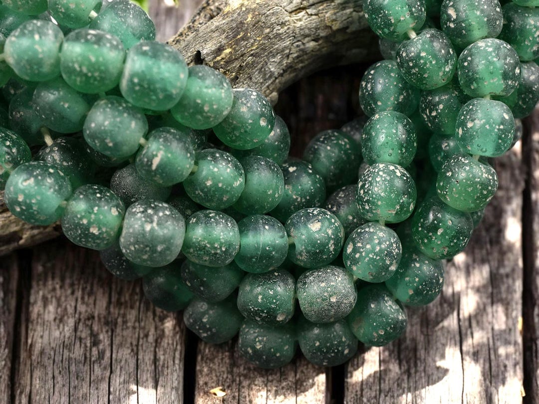 Indonesian Glass Beads - Pompeii Beads - Java Beads - Recycled Glass ...