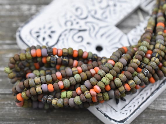 Picasso Seed Beads Aged Picasso Beads Czech Glass Beads - Etsy