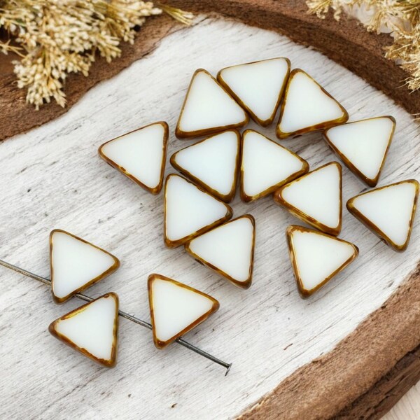 Czech Triangle Bead - Etsy