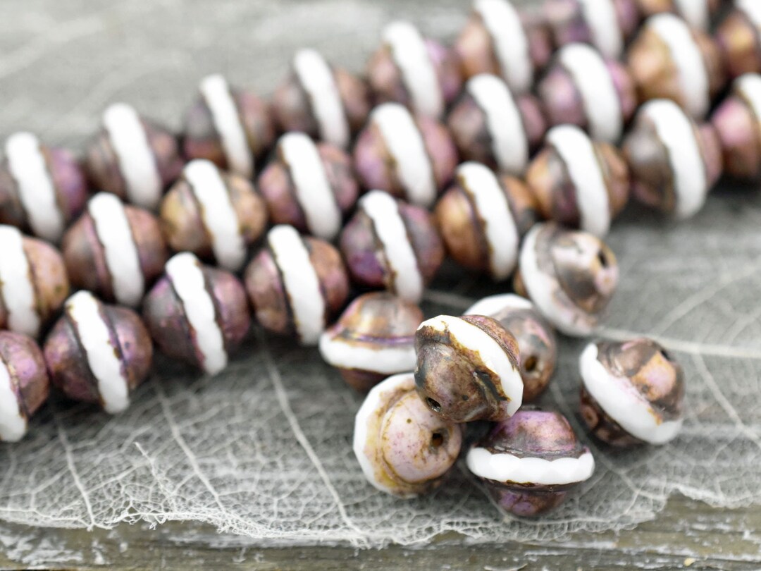 Picasso Beads - Czech Glass Beads - Vintage Beads - Large Glass Beads ...