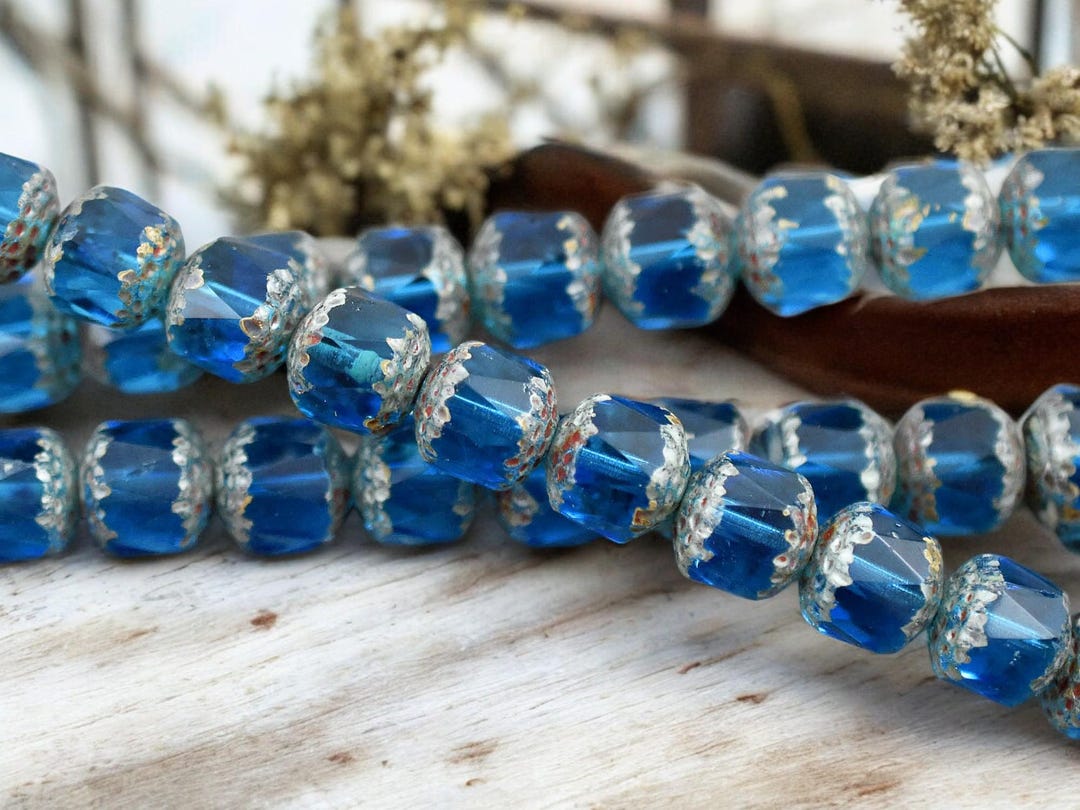 Picasso Beads - Czech Glass Beads - Cathedral Beads - Fire Polish Beads ...