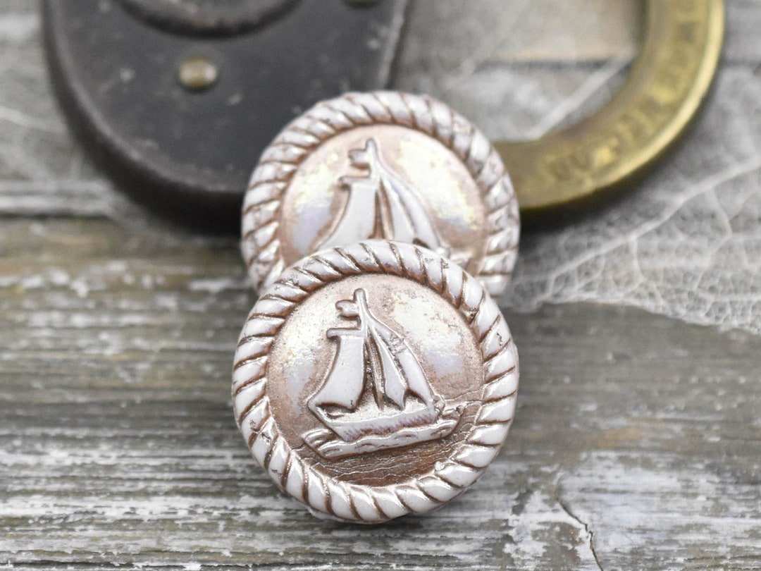 Czech Glass Beads Nautical Beads Focal Beads Picasso - Etsy