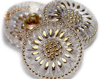 Glass Czech Buttons - Etsy