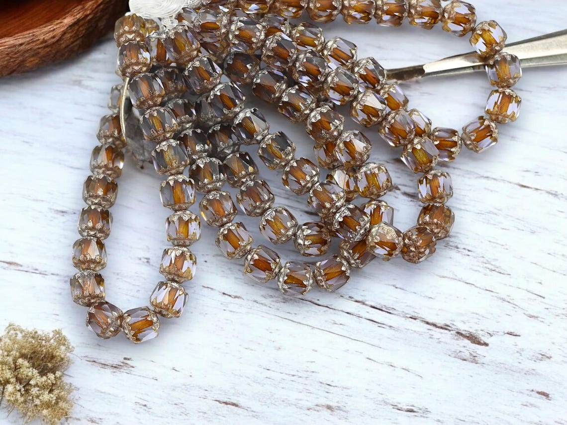 Picasso Beads - Cathedral Beads - New Czech Beads - Czech Glass Beads ...