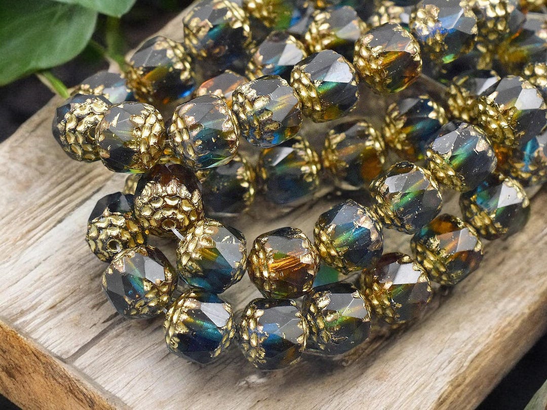 Cathedral Beads - New Czech Beads - Czech Glass Beads - Fire Polish ...