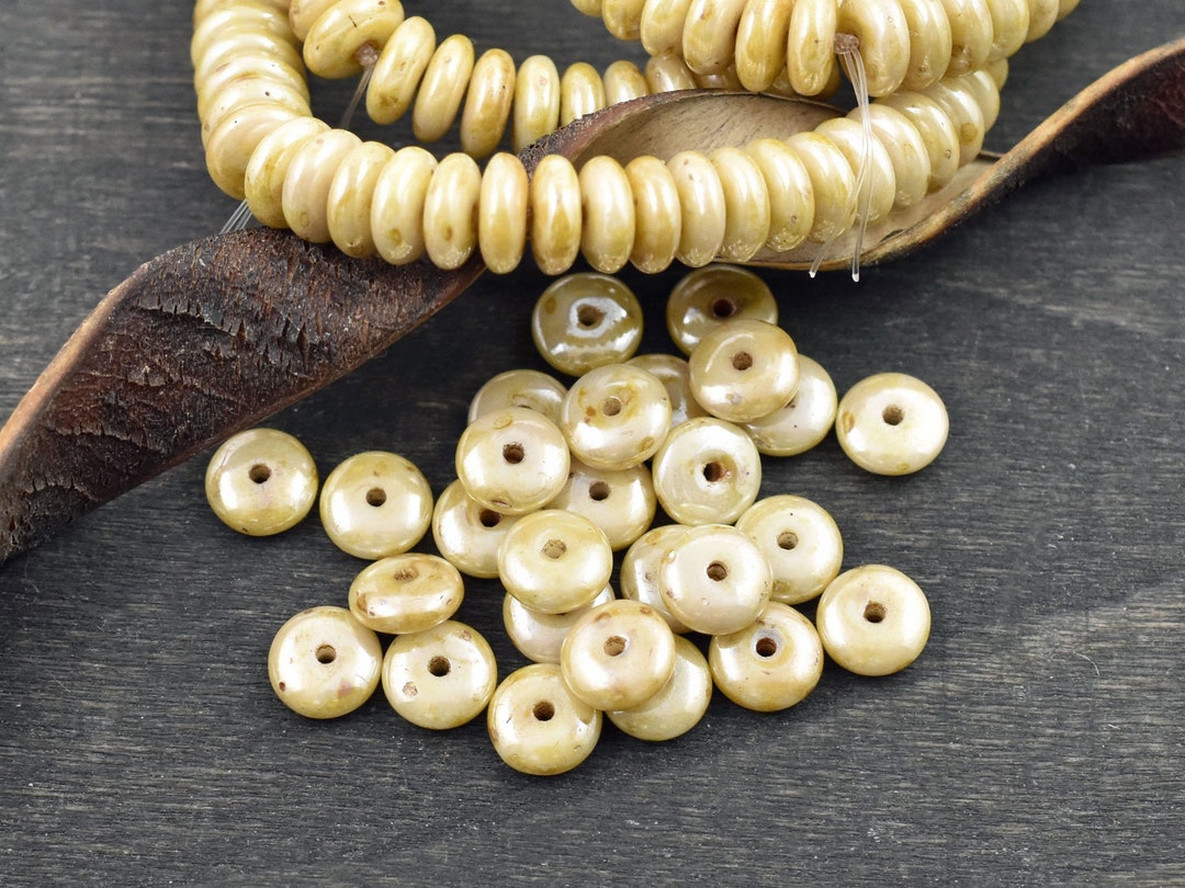 Picasso Beads - Czech Glass Beads - Glass Spacer Bead - Picasso Beads ...